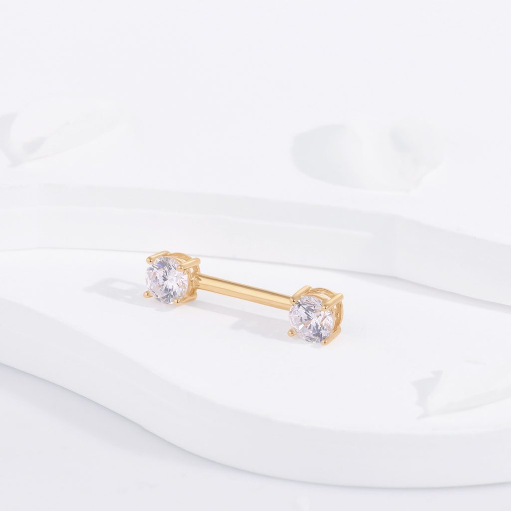 14K Gold|Nipple Piercing|Body Piercing - GPF Jewelry