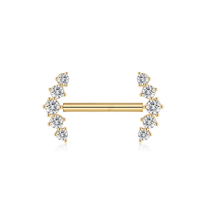 Upgrade your nipple piercing with our stunning collection of 14K solid gold nipple rings | Gold ...
